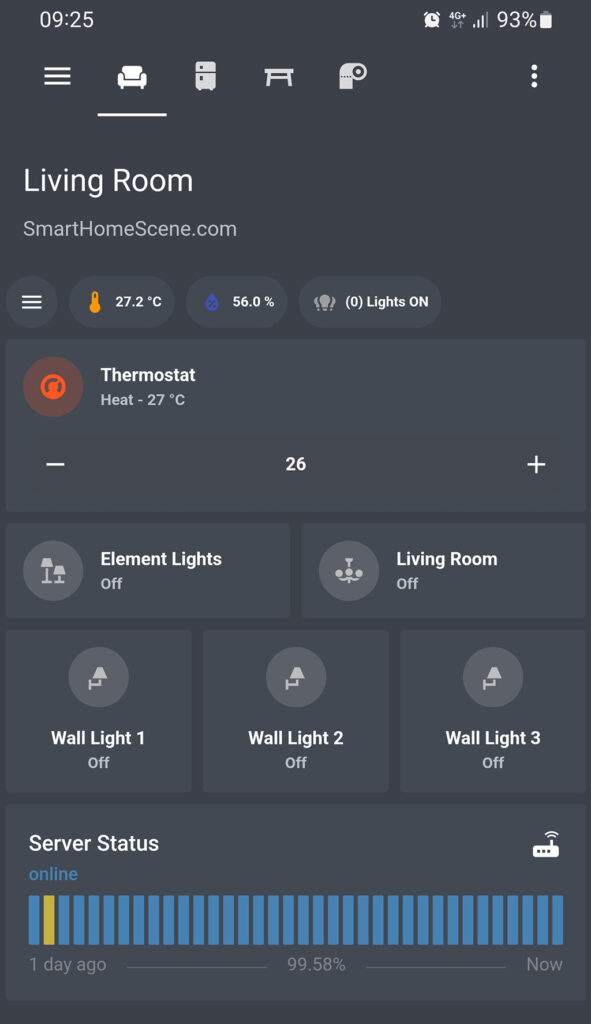 Mushroom Cards: Room Layout & More Examples - SmartHomeScene