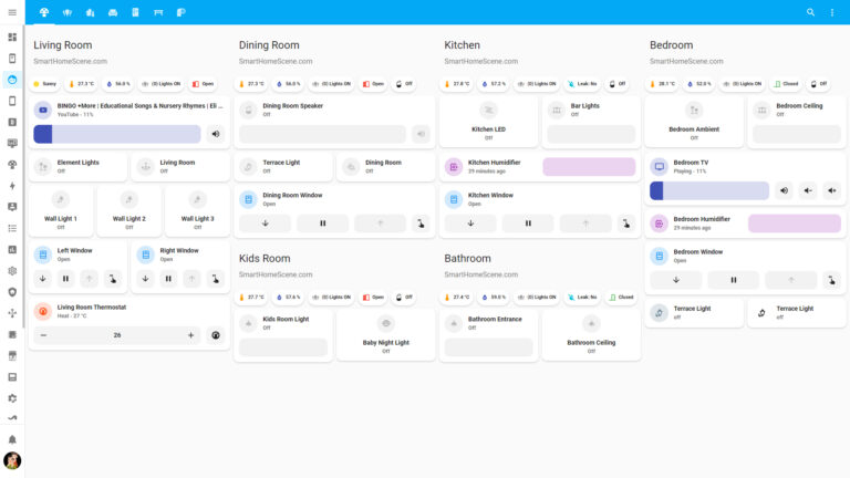 Mushroom Cards: Room Layout & More Examples - SmartHomeScene