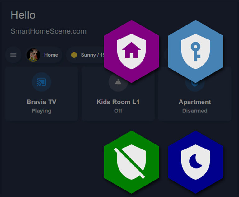 Honeycomb Module: Hex PopUp Buttons Menu for HA - SmartHomeScene
