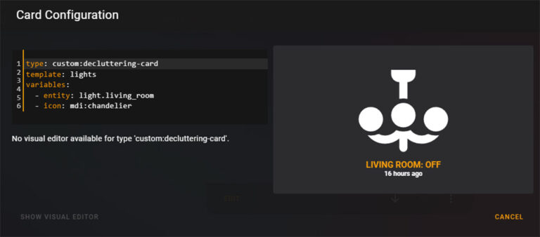 Home Assistant Decluttering Card Tutorial - SmartHomeScene