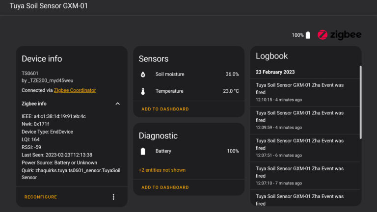 Tuya Zigbee Plant Soil Sensor GXM-01 Review - SmartHomeScene