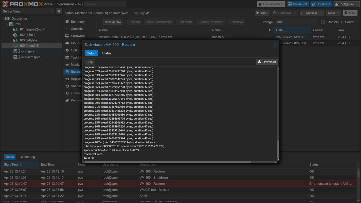 Home Assistant Backups and Snapshots in Proxmox - SmartHomeScene