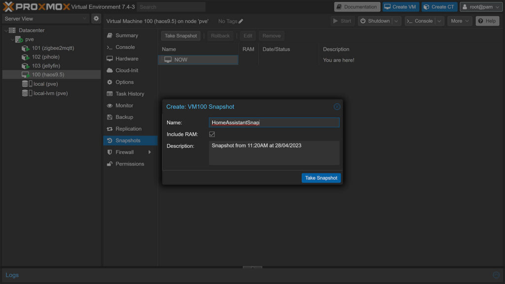 Home Assistant Backups and Snapshots in Proxmox - SmartHomeScene