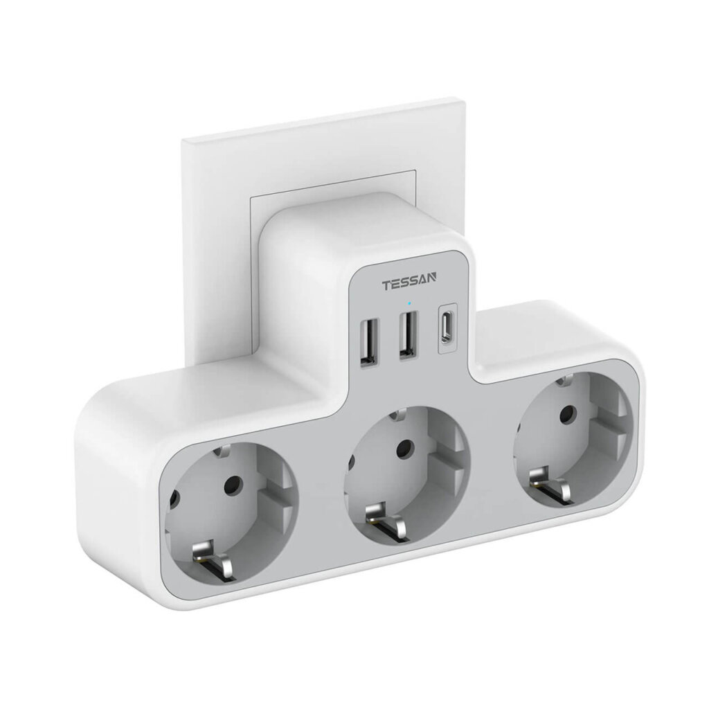 Tessan Wall Outlet Extenders with USB-C Ports - SmartHomeScene