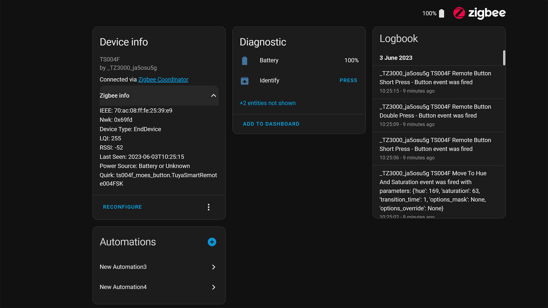Moes Zigbee Smart Button ERS-10TZBVB-AA Review - SmartHomeScene
