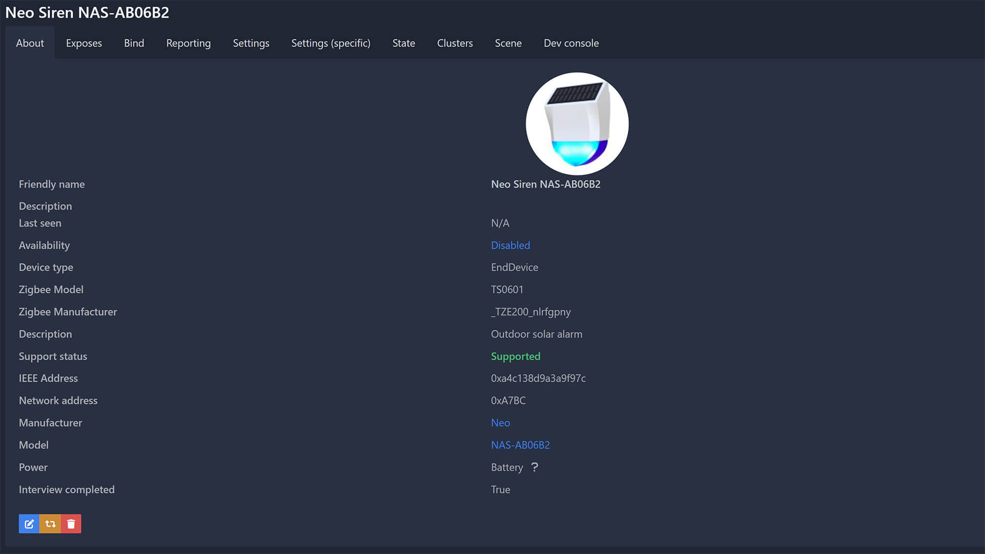 Zigbee Solar Powered Siren Neo NAS-AB06B2 Review - SmartHomeScene