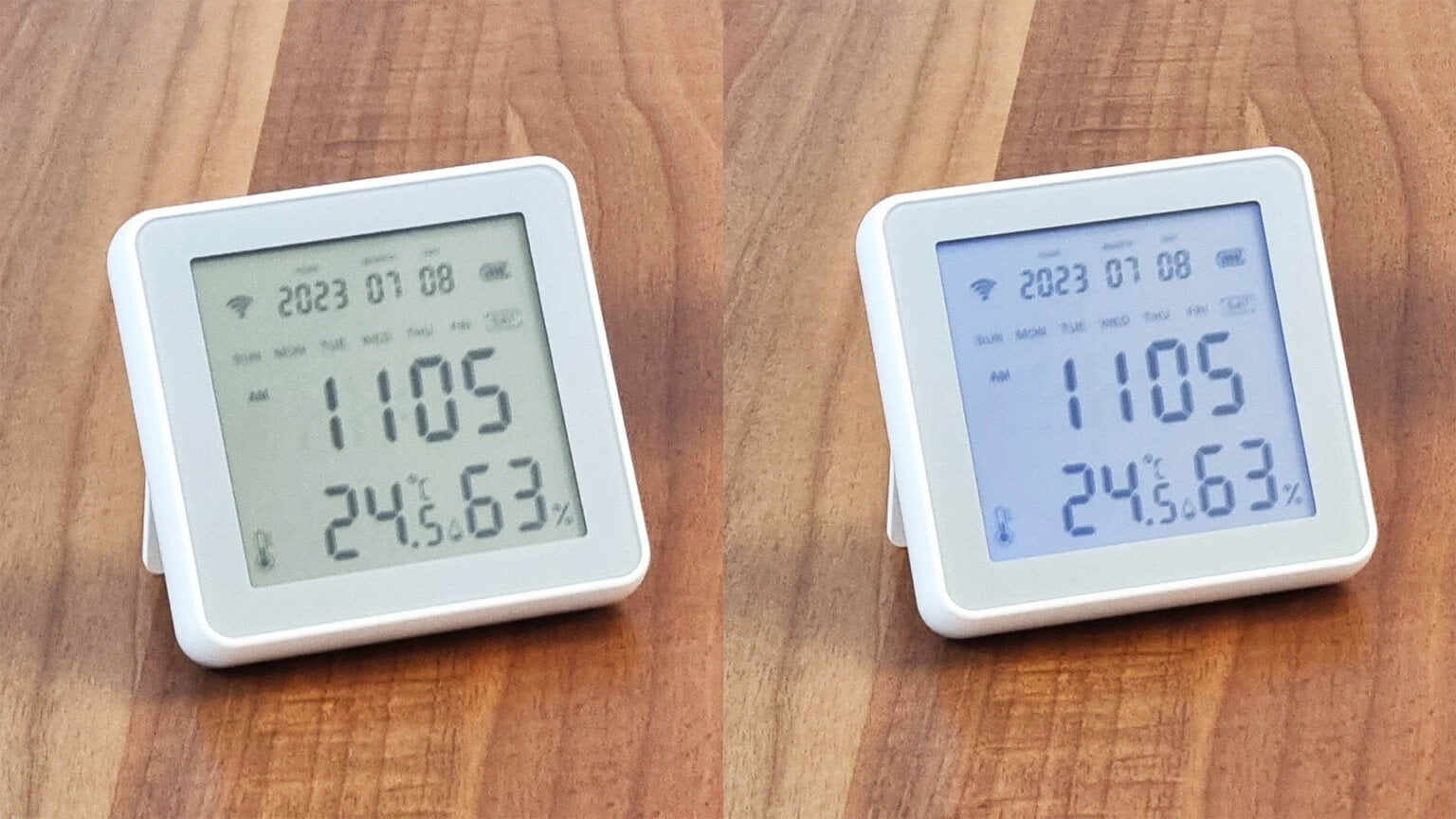 Zigbee LCD Climate Sensor And Alarm Clock - SmartHomeScene