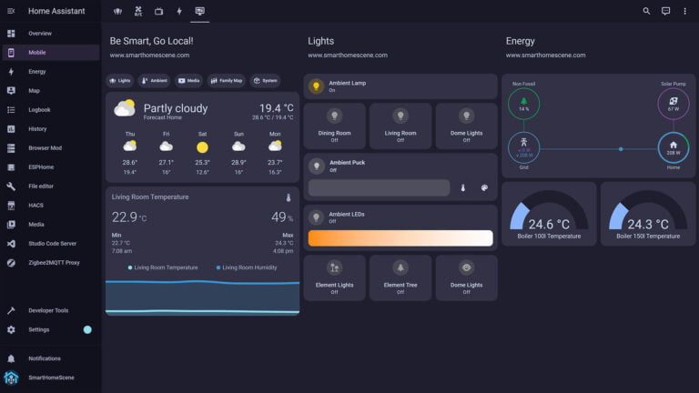 Best Home Assistant Dashboard Themes in 2025 - SmartHomeScene