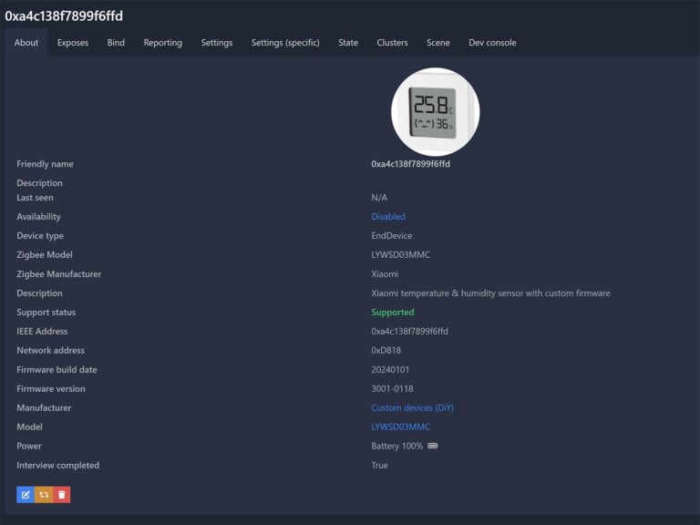 Convert Xiaomi LYWSD03MMC BLE Sensor to Zigbee - SmartHomeScene
