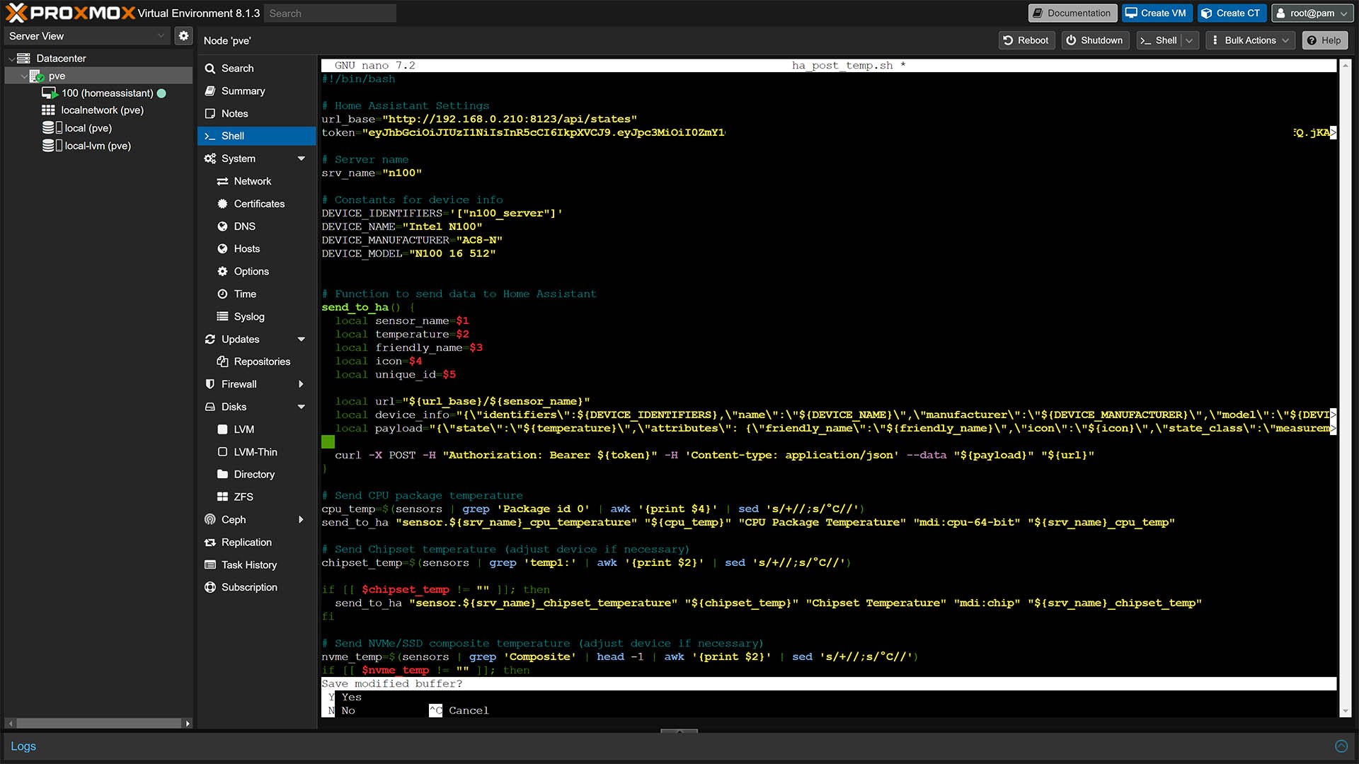 Proxmox Temperature Monitoring in Home Assistant - SmartHomeScene