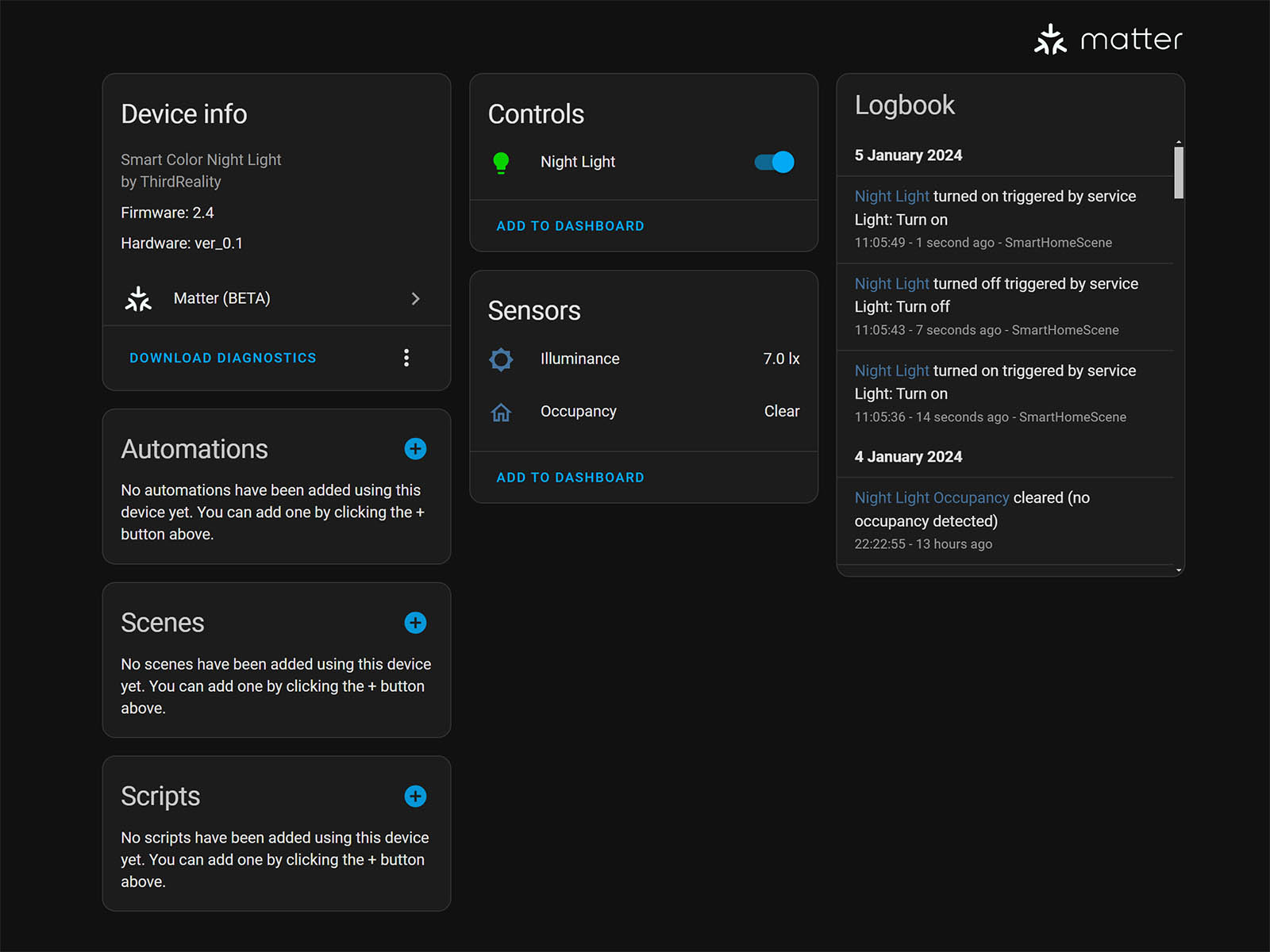 Thirdreality Matter Night Light Review - SmartHomeScene
