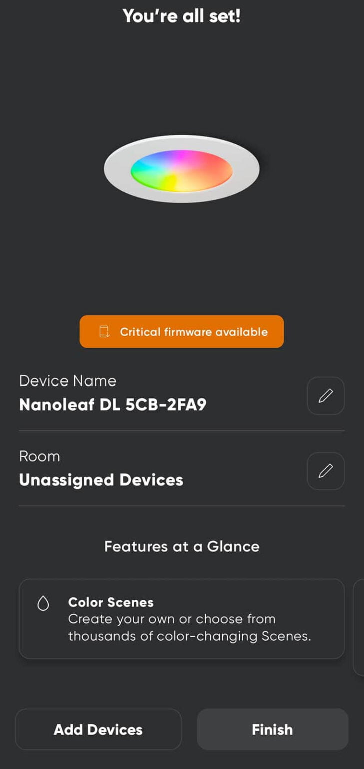 Nanoleaf Matter Thread Downlight NL65E100 Review - SmartHomeScene