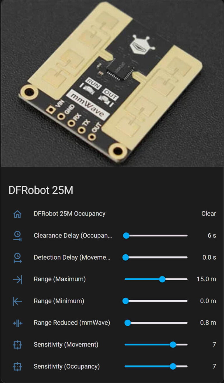 DIY Presence Sensor with DFRobot 25m and ESPHome - SmartHomeScene