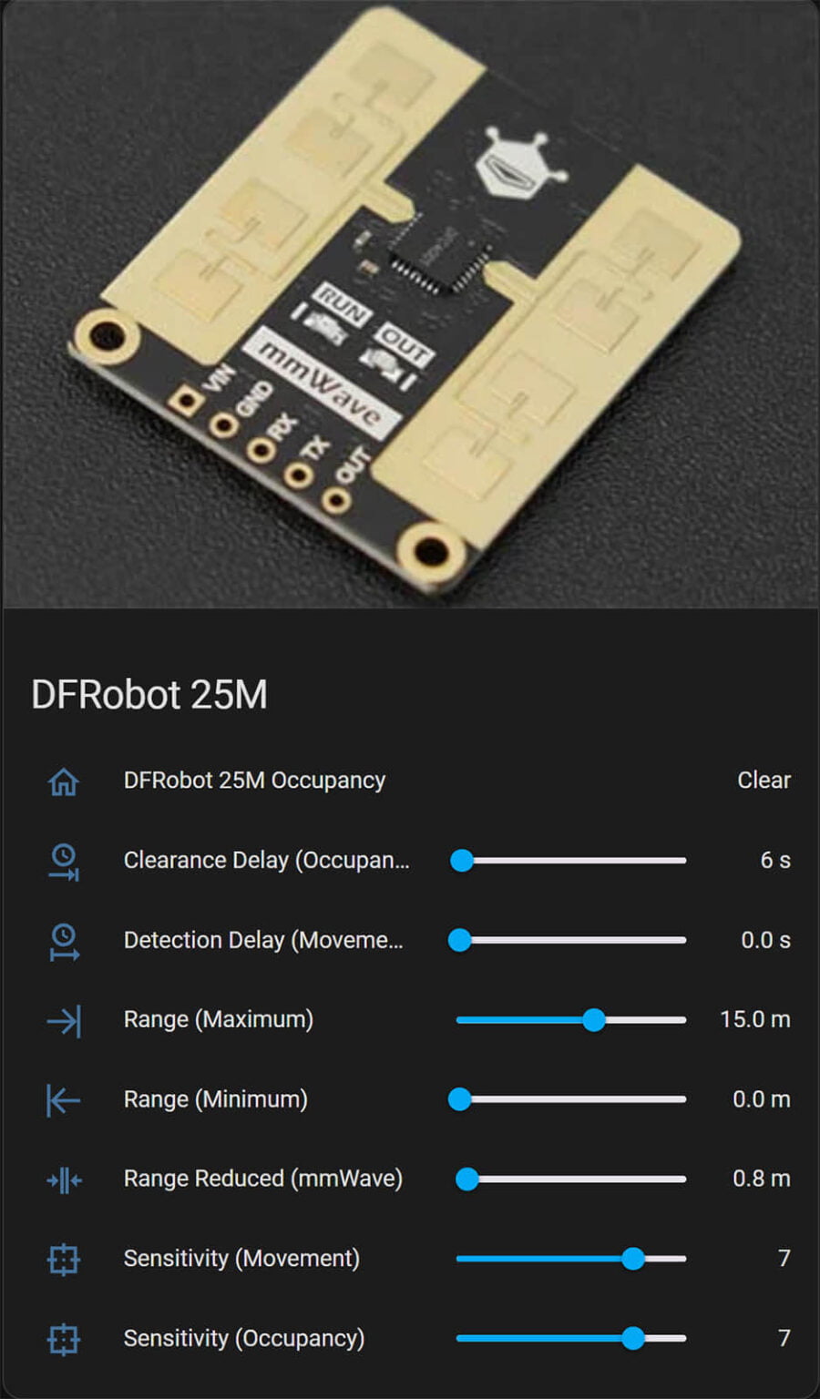DIY Presence Sensor with DFRobot 25m and ESPHome - SmartHomeScene