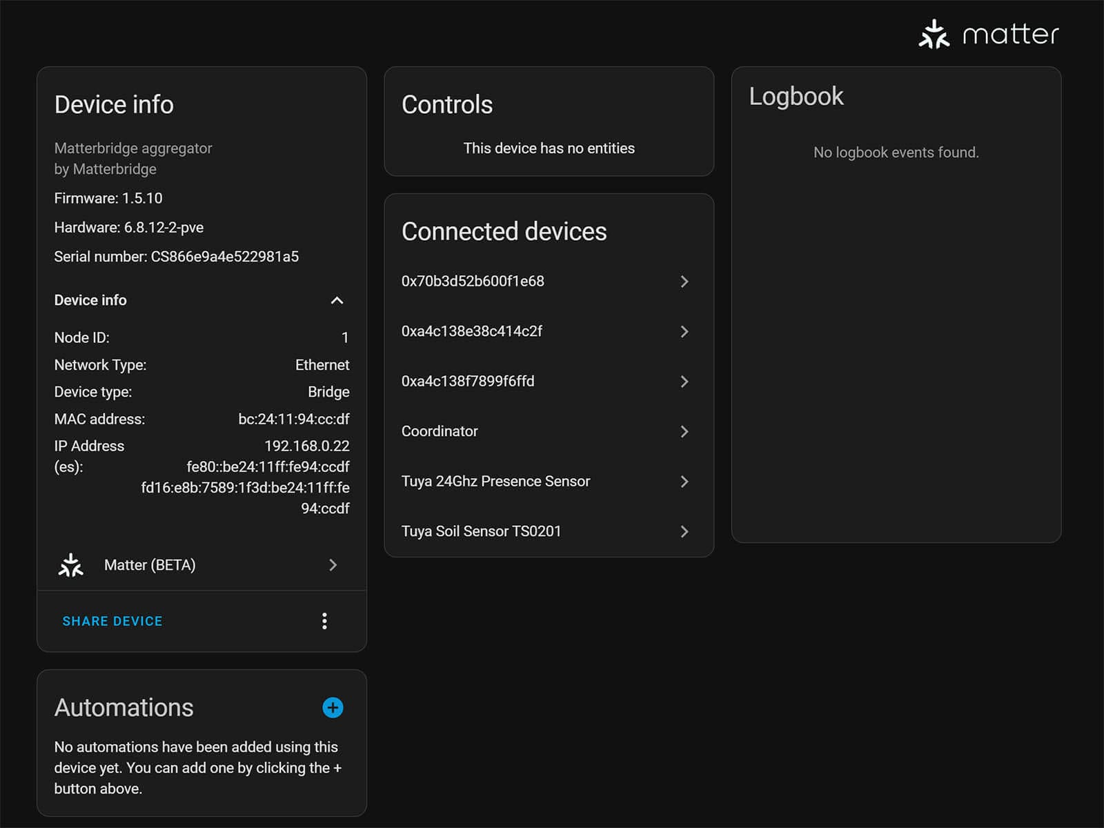 How to Install and Setup MatterBridge on Proxmox - SmartHomeScene