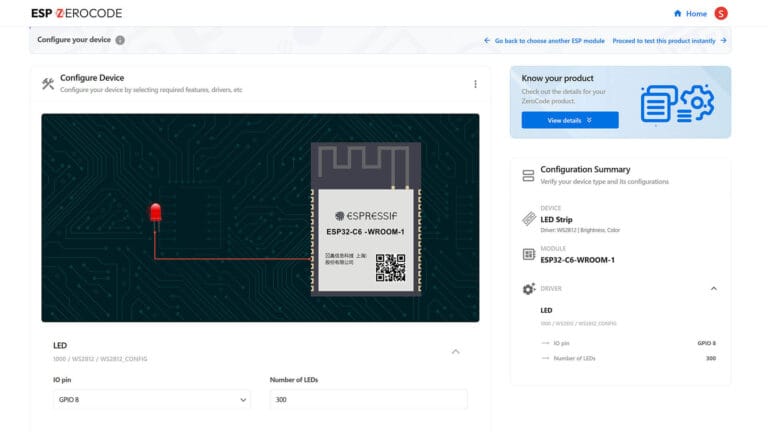 DIY Matter Wi-Fi LED Strip with ESP ZeroCode - SmartHomeScene