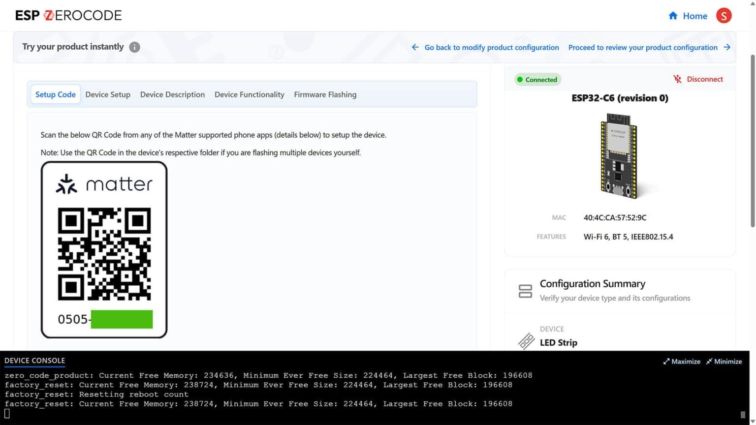 DIY Matter Wi-Fi LED Strip with ESP ZeroCode - SmartHomeScene