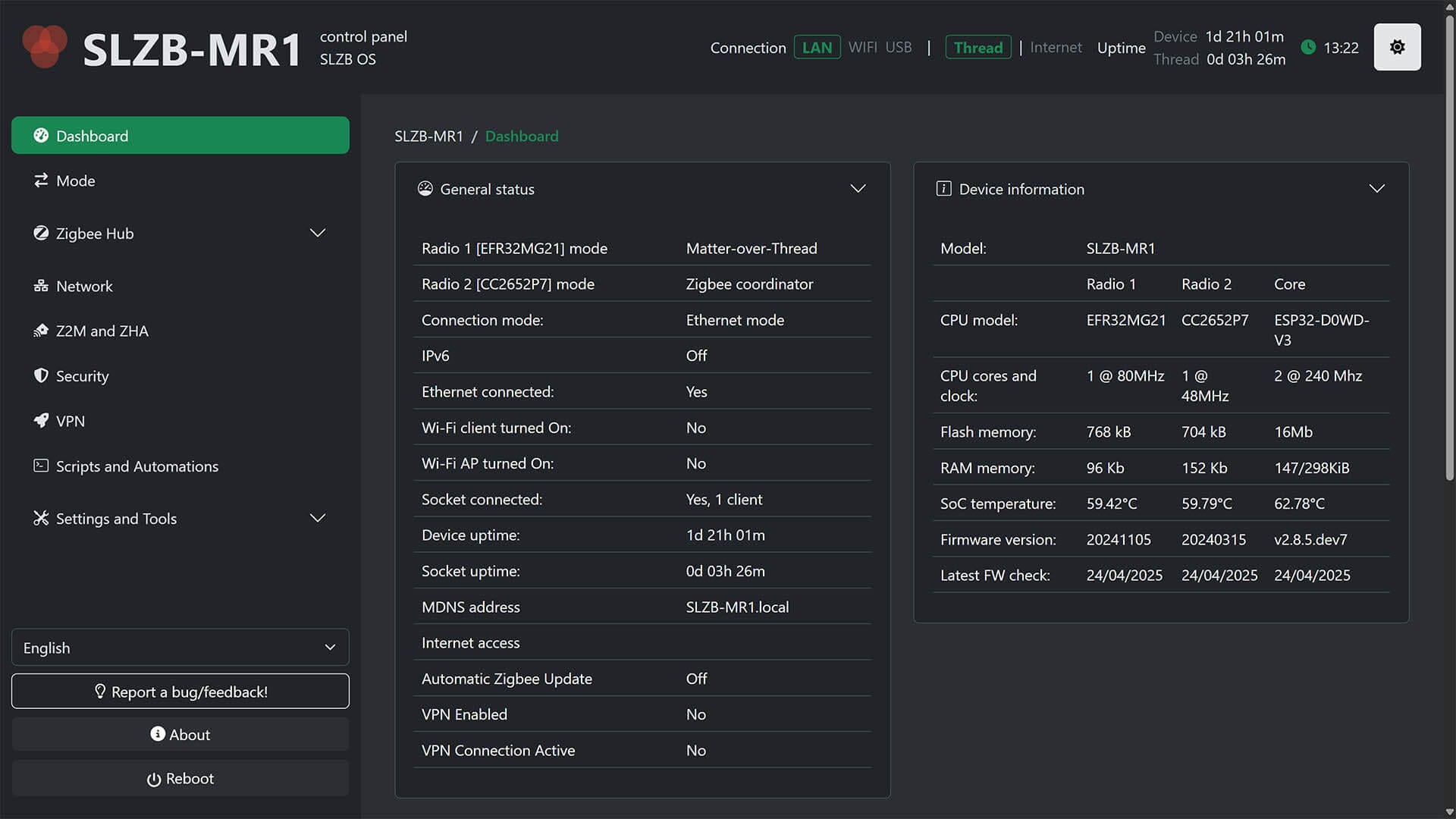 SMLight SLZB-MR1 Multi-Coordinator Review - SmartHomeScene